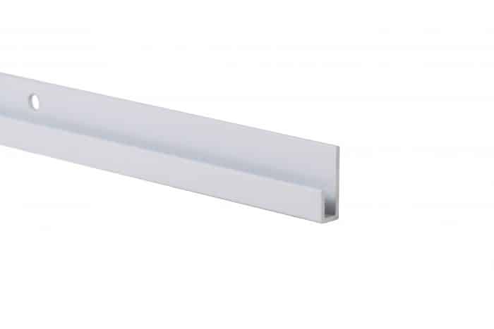 J-rail White 200cm/78" w/Installation Hardware | Hang It Up Systems
